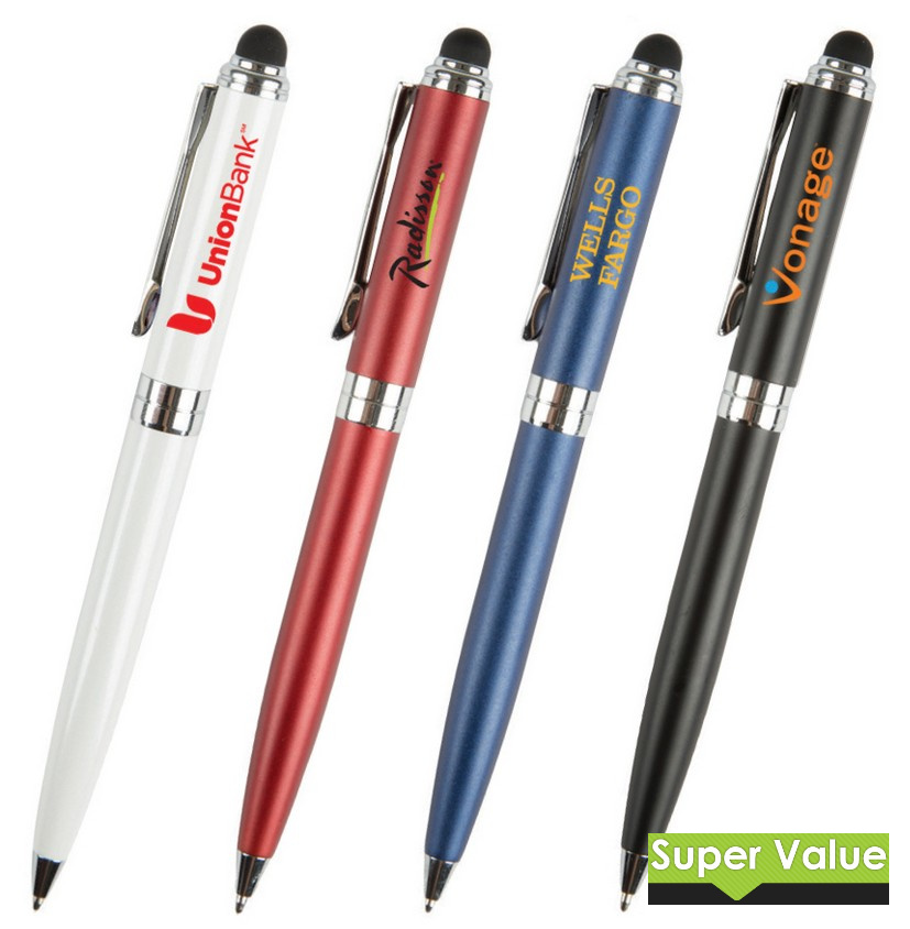 Promotional Bourke Premium Stylus Pens Custom Branded with Your Logo ...