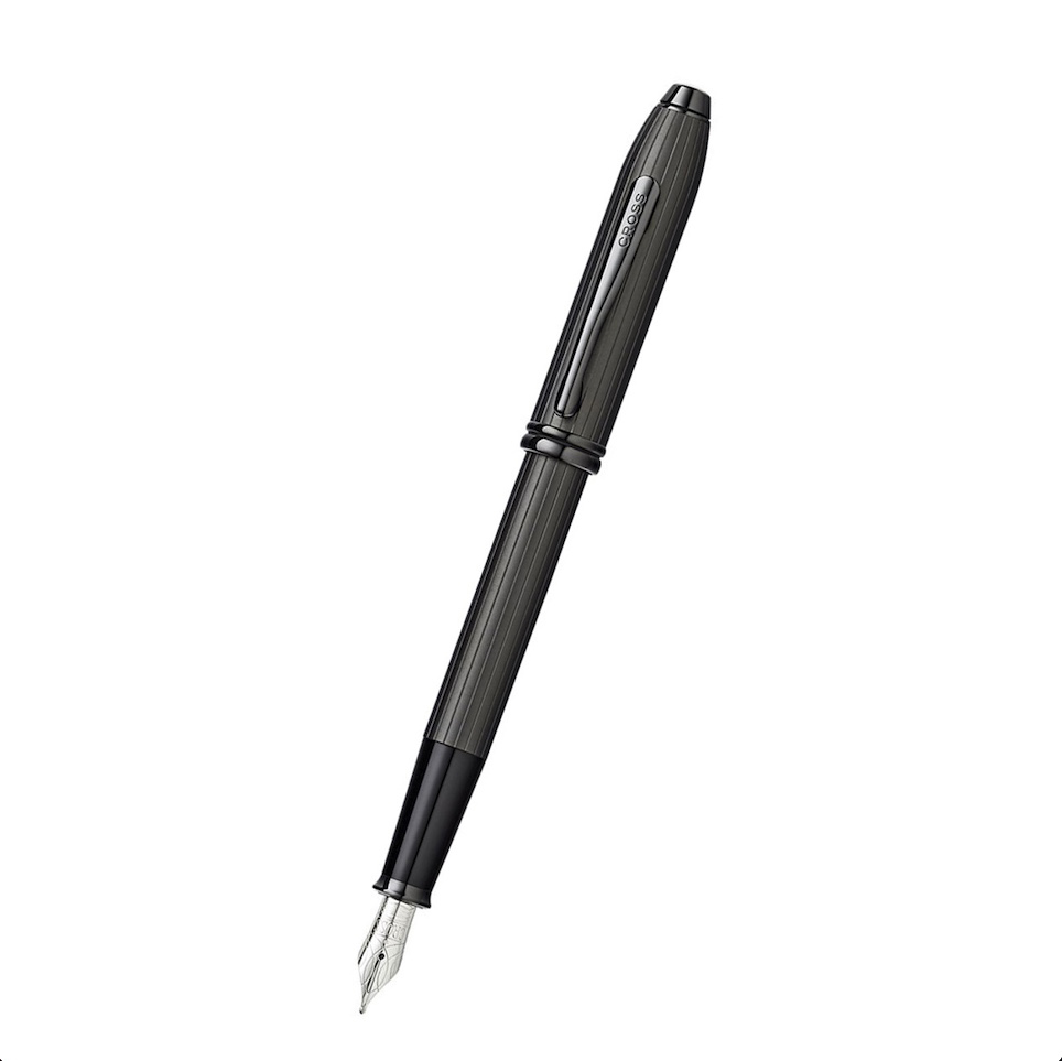 Promotional Cross Townsend Black Fountain Pens Customised | Cubic Promote