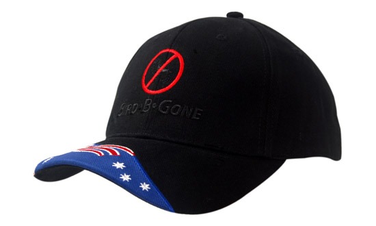 Brushed Heavy Cotton Embroidered Australian Cap