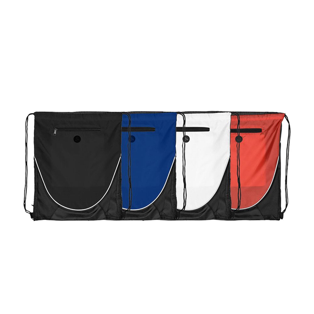 Promotional Peek Polyester Drawstring Backpacks Branded in Australia