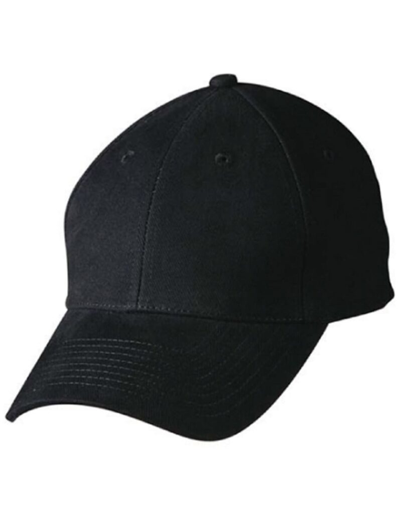 100% heavy brushed cotton caps with buckles, Australian brand